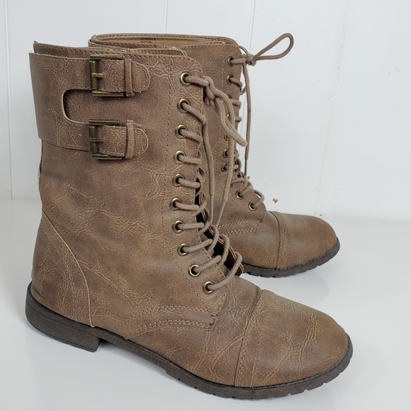 Rampage | Shoes | Rampage Jexmeca Zip And Lace Up Boots Size 9 | Poshmark